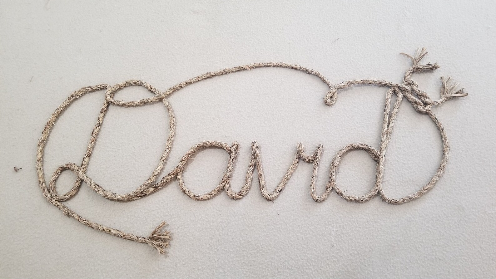 5 LETTER Rope Name Sign Western/nautical Rope Name Art | Etsy