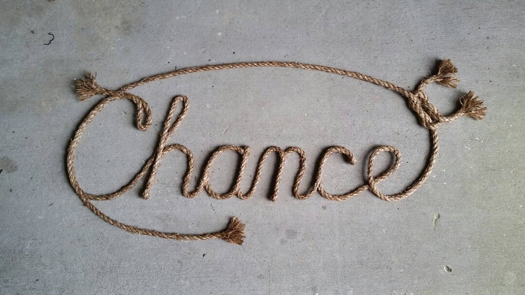 6 LETTER Rope Name, Western/nautical Rope Name Art, Nursery Decor, Crib ...