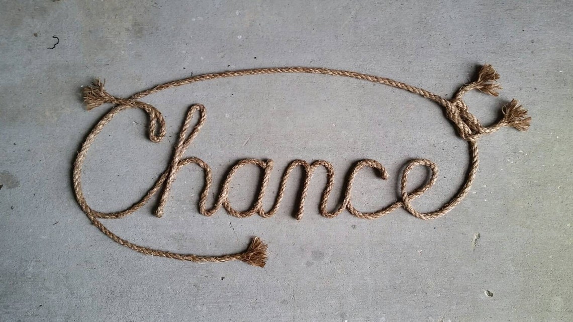 6 LETTER Rope Name Sign Western/nautical Rope Name Nautical - Etsy