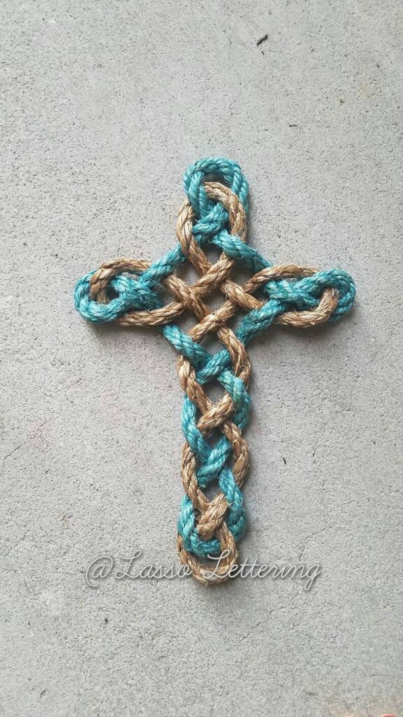 Rope Cross Twisted Rope Cross Wall Cross Rustic Home Decor - Etsy