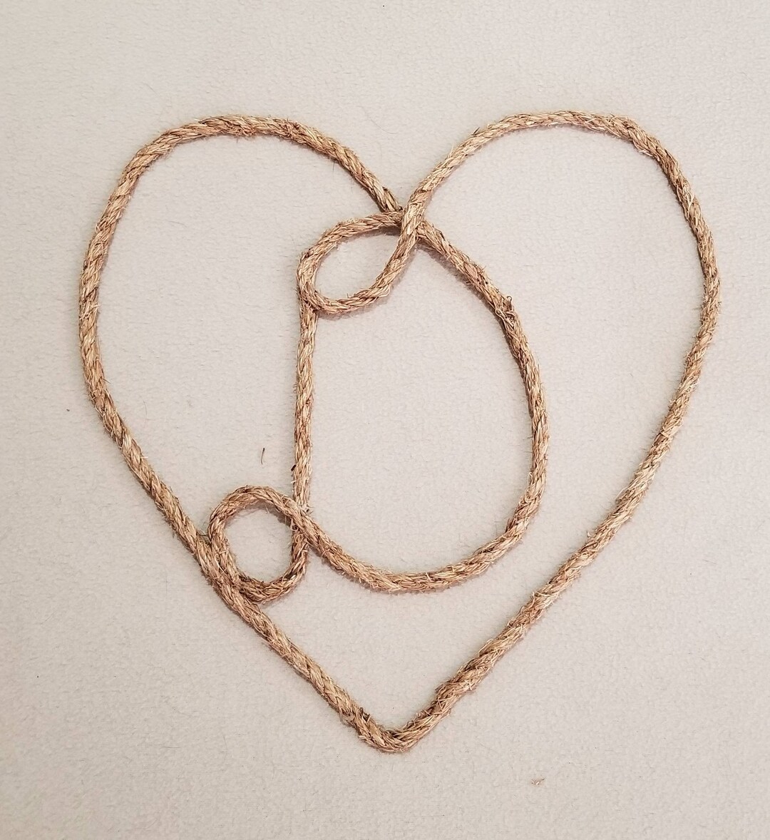 Western Rope Art: Initial Heart - Etsy