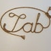 3 LETTER Rope Name Sign, Western Rope Name, Nursery Name, Crib Name ...
