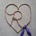 Western Rope Letter Sign: Initial Heart WITH a Bandanna Rope - Etsy