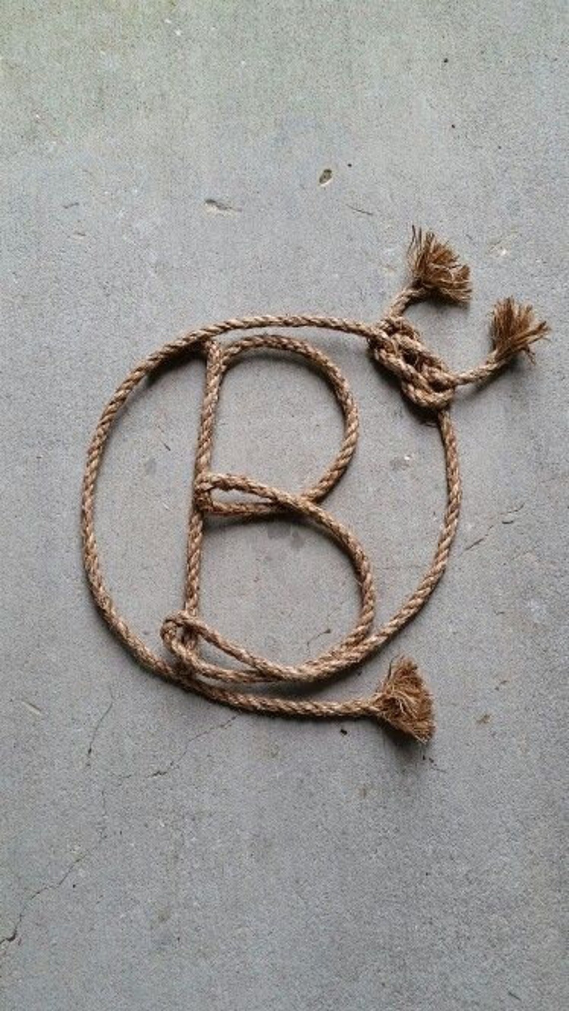 Western/nautical Rope Art: Initial Lasso - Etsy