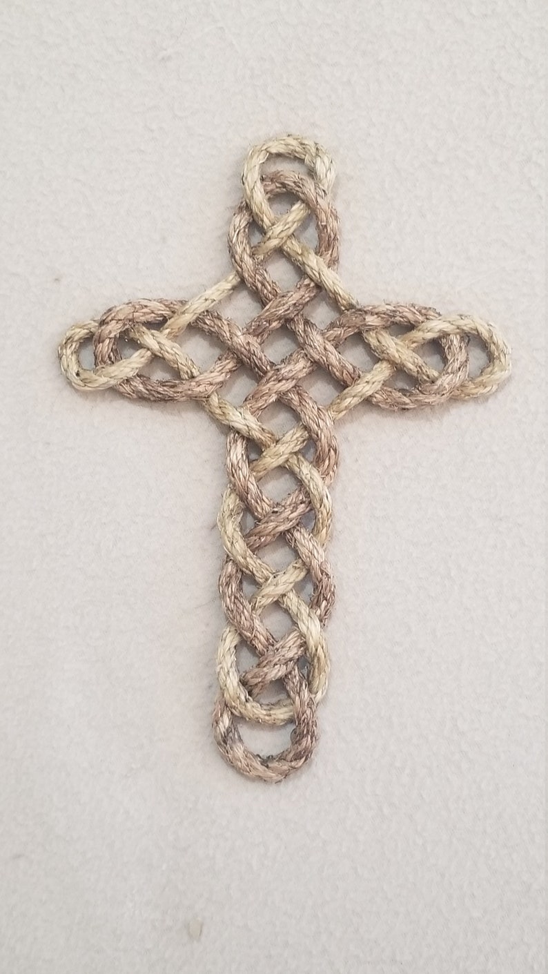 Twisted Rope Cross Wall Cross Religious Home Decor Rope - Etsy