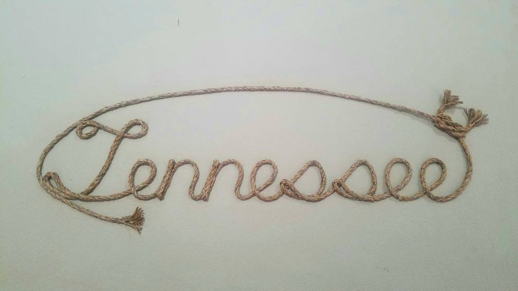 9 LETTER Name Western/nautical Rope Name Art | Etsy