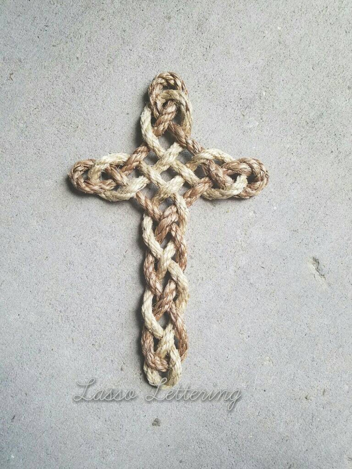 Twisted Rope Cross Wall Cross Religious Home Decor Rope - Etsy