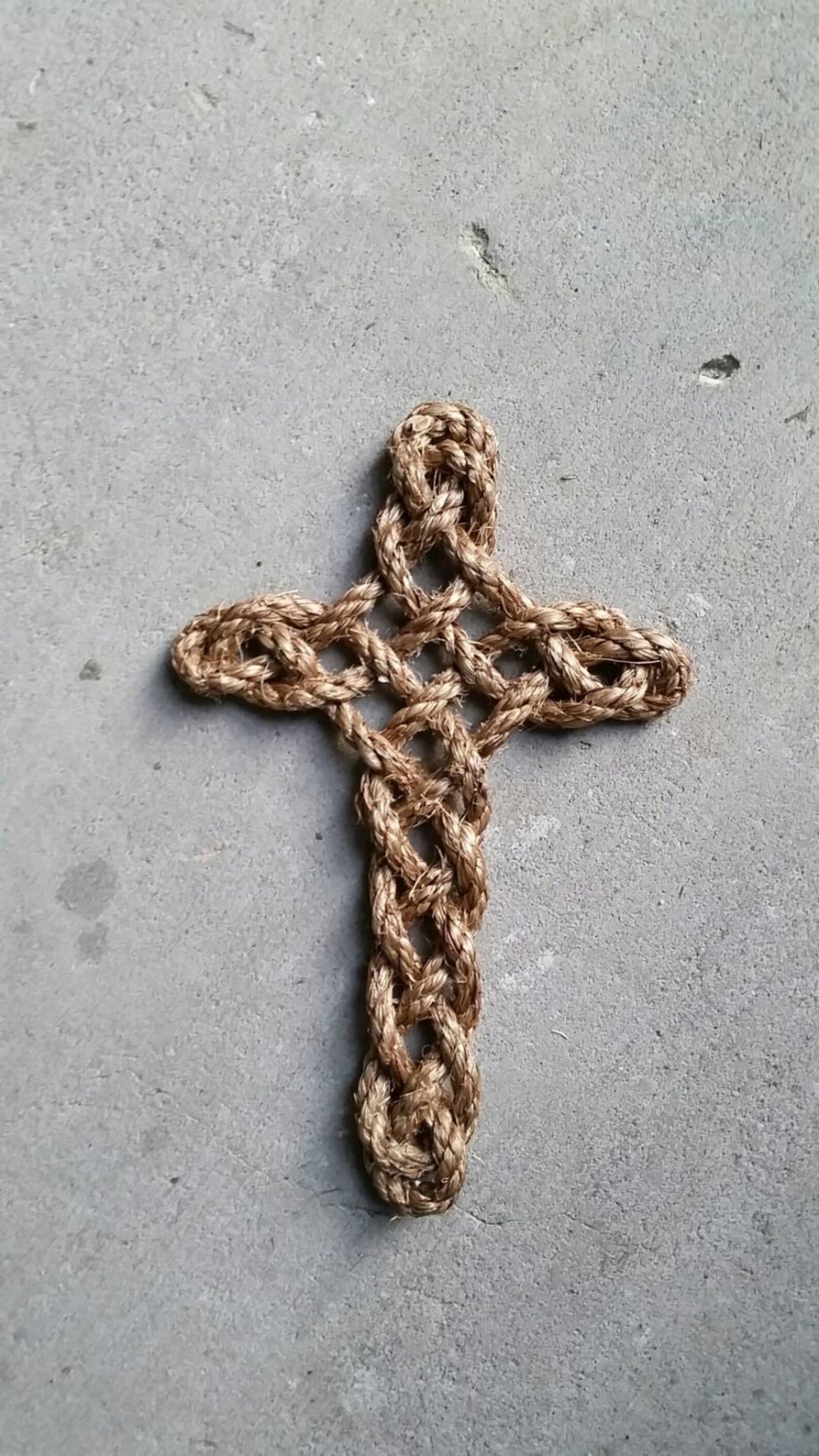 Rope Cross Twisted Rope Cross Wall Cross Rustic Home Decor - Etsy