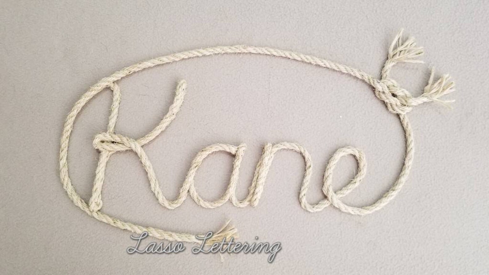 4 LETTER Rope Name Sign Western/nautical Rope Name Art | Etsy