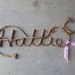 6 LETTER Rope Name Sign, Western Rope Name Art WITH BANDANNA, Baby ...