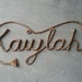Western Rope Letter Sign: Initial Lasso, Western Decor, Rustic Letter ...