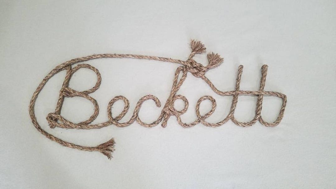 7 LETTER Rope Name Sign, Western Rope Name Art, Personalized Name Sign ...