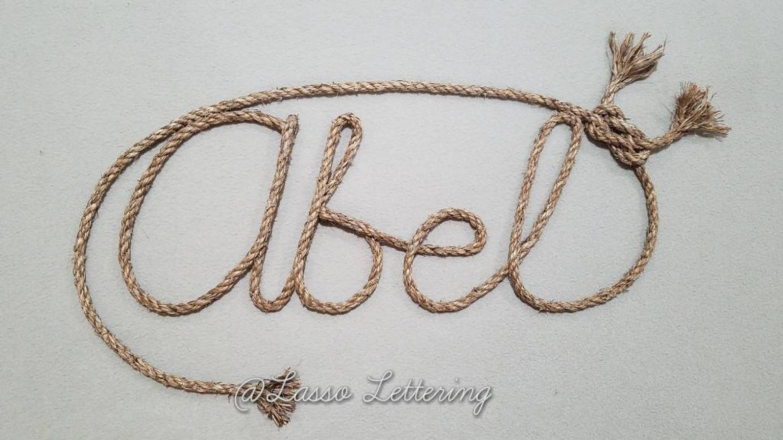 4 LETTER Rope Name Sign Western/nautical Rope Name Art - Etsy