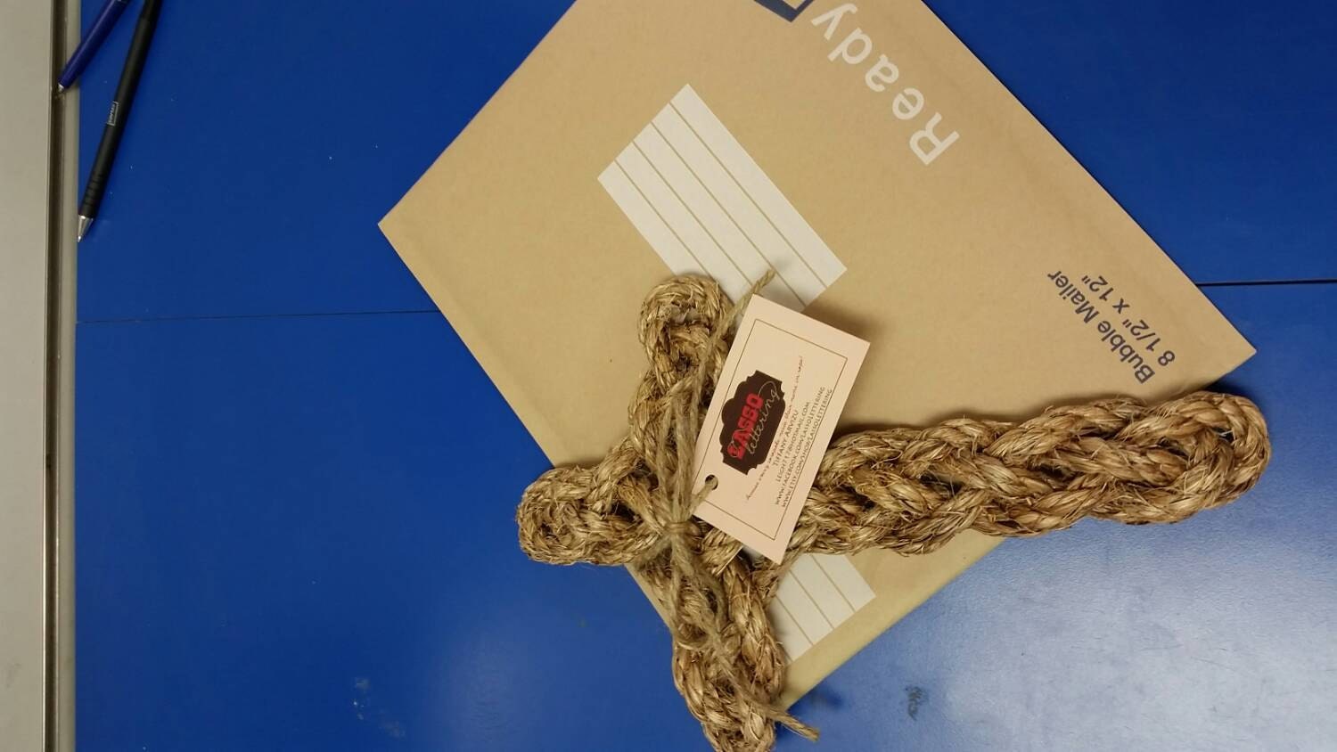 Twisted Rope Cross Wall Cross Religious Home Decor Rope - Etsy