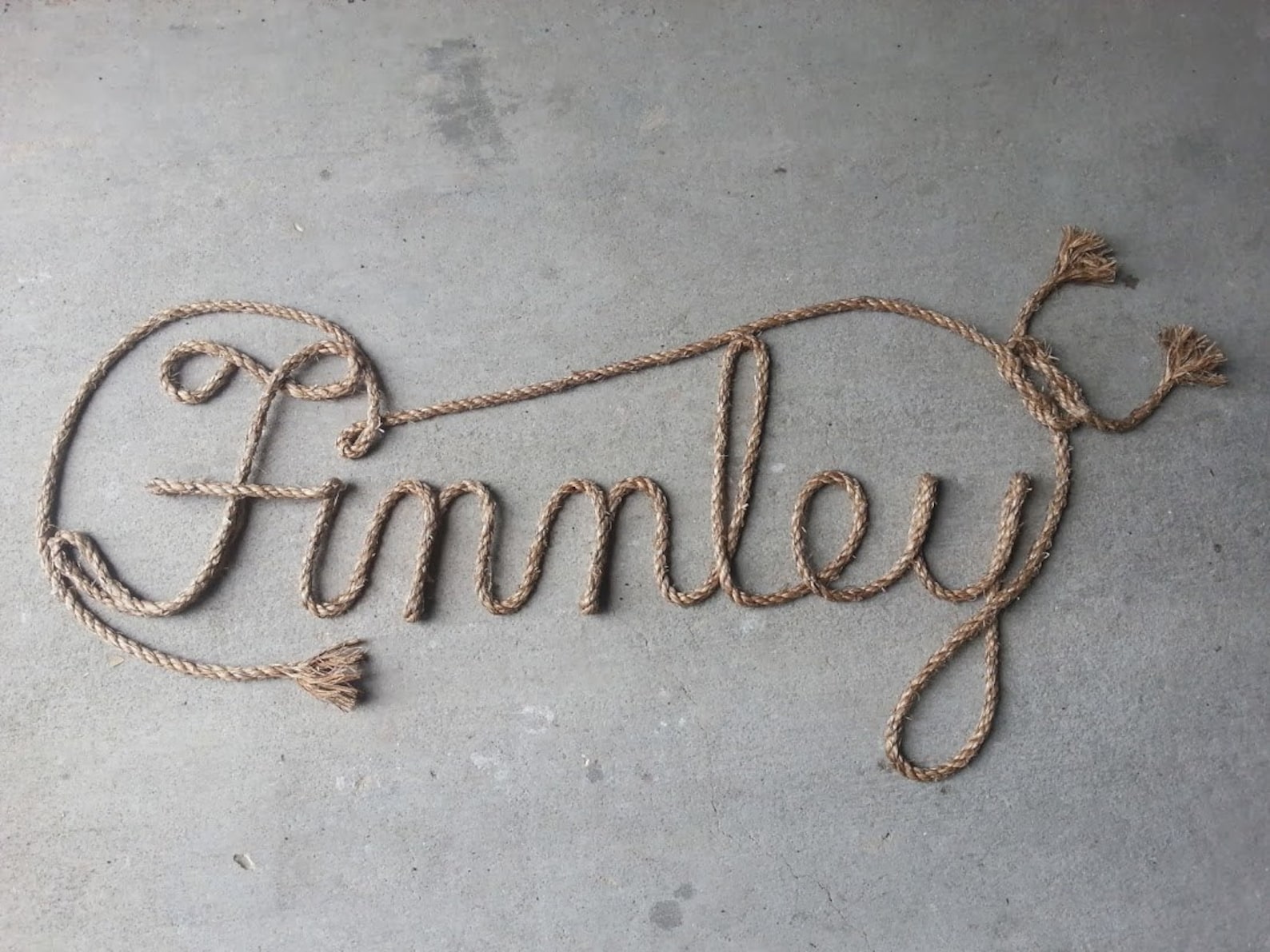 7 LETTER Name Western/nautical Rope Name Art - Etsy