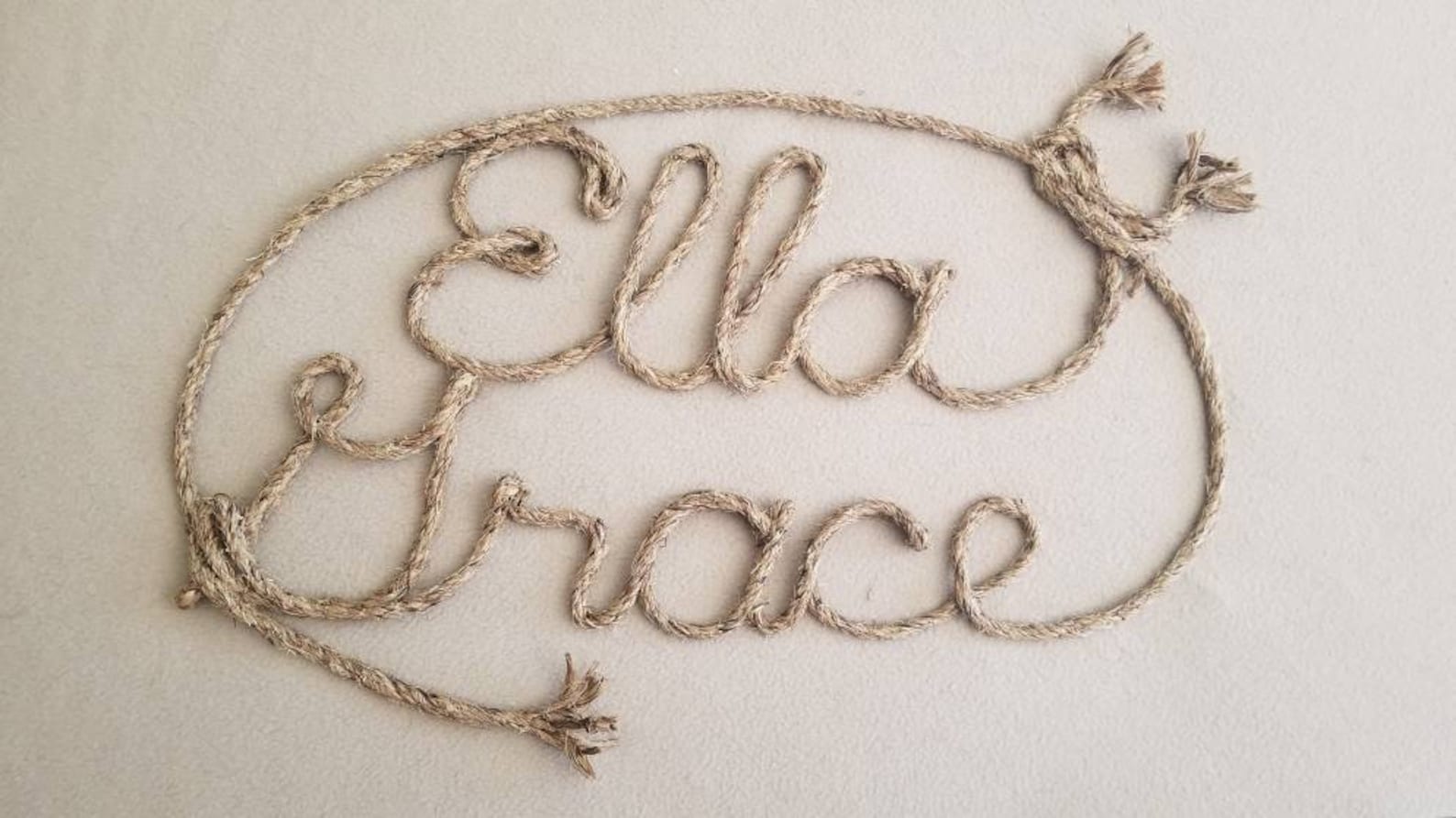 8 LETTER Rope Name Sign Western/nautical Rope Name Art - Etsy