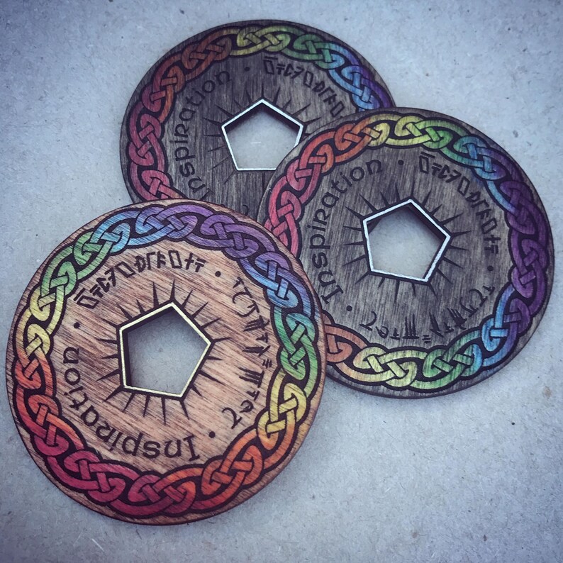 Dungeons and Dragons Inspiration Tokens Rainbow Tokens - Etsy