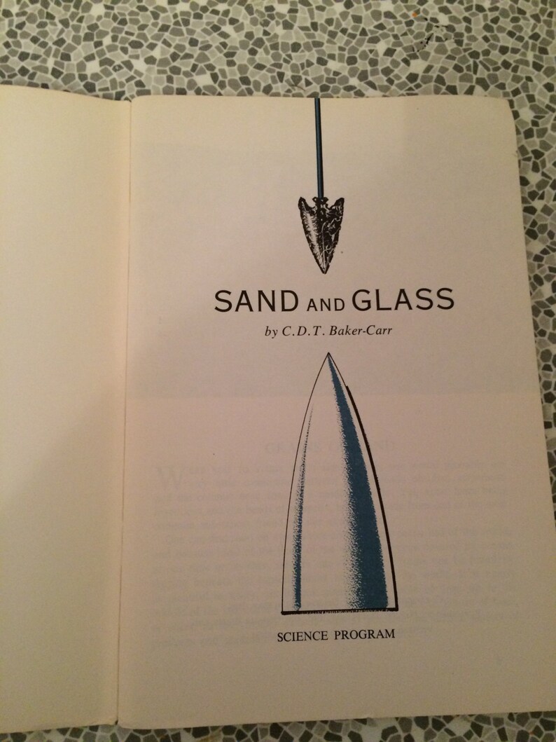Science Service Sand and Glass Book Science Program Book With - Etsy