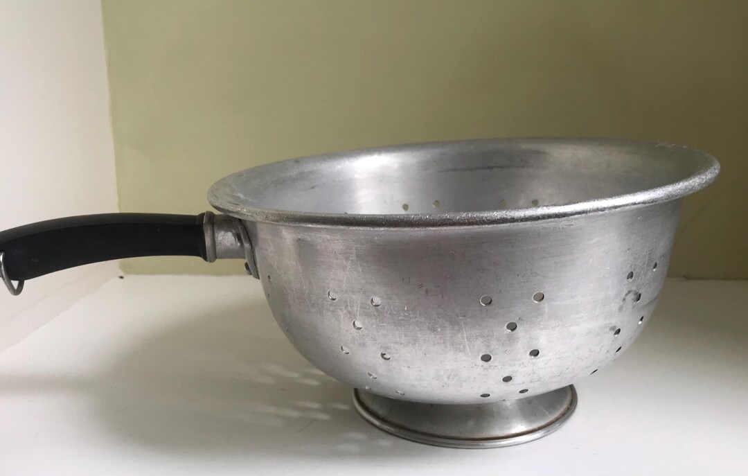 Vintage Metal Colander Swan British Made - Etsy