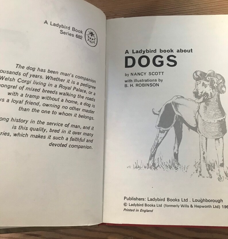 A Ladybird Book Series 682 Dogs 1968 - Etsy
