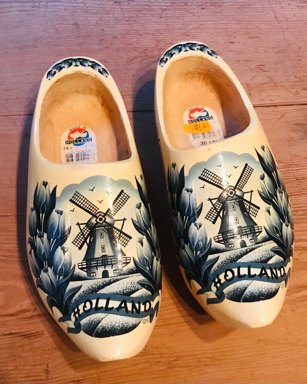 Hand Painted Wooden Clogs Souvenir Holland - Etsy