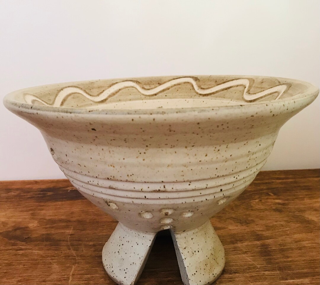 Studio Pottery Colander/fruit Bowl Rosalind Redfern Made in Cley ...