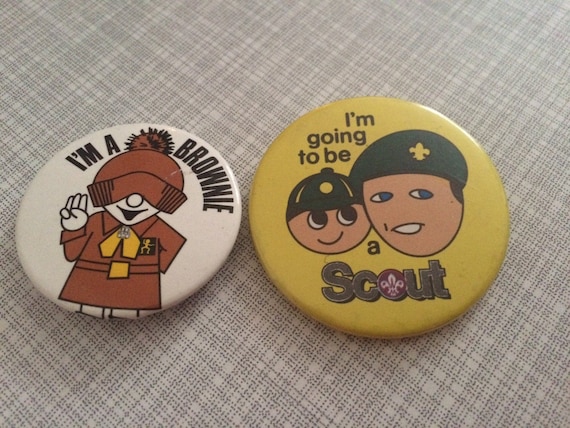 Vintage brownie badges - Gem