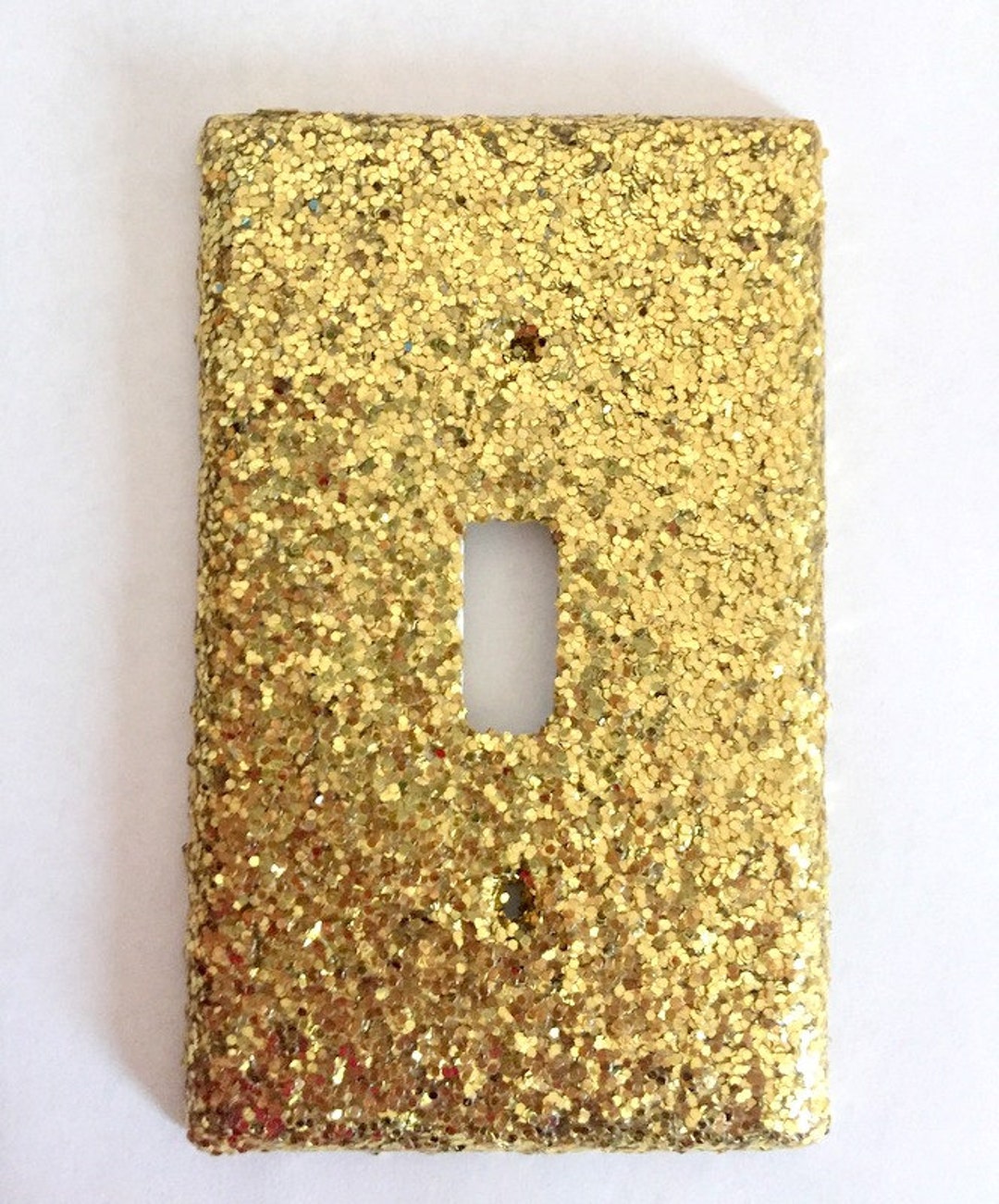 Gold Glitter Single Light Switch Cover / Outlet Cover / Switch Plate ...