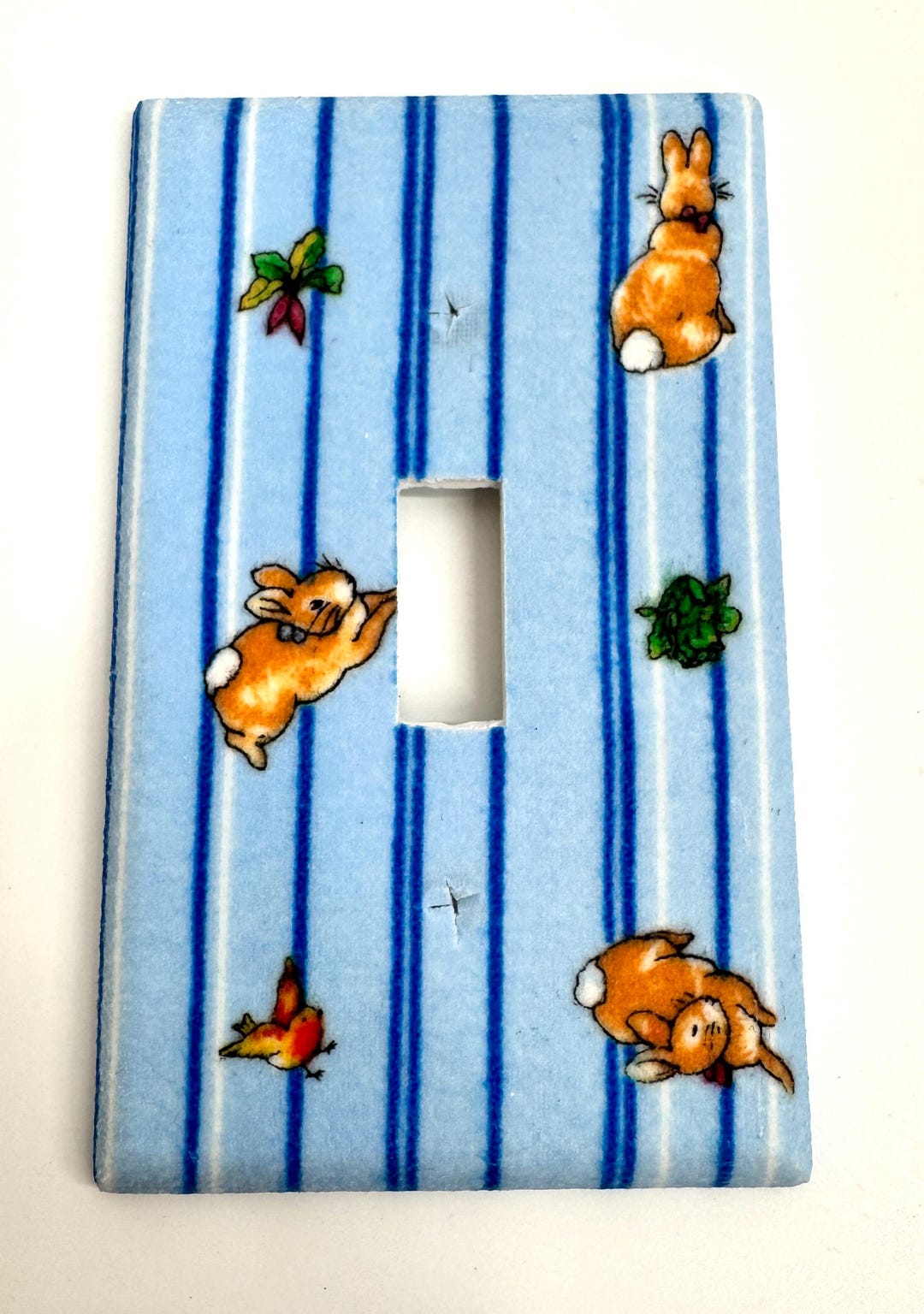 Peter Rabbit Fabric Light Switch Cover, Nursery Decor - Etsy