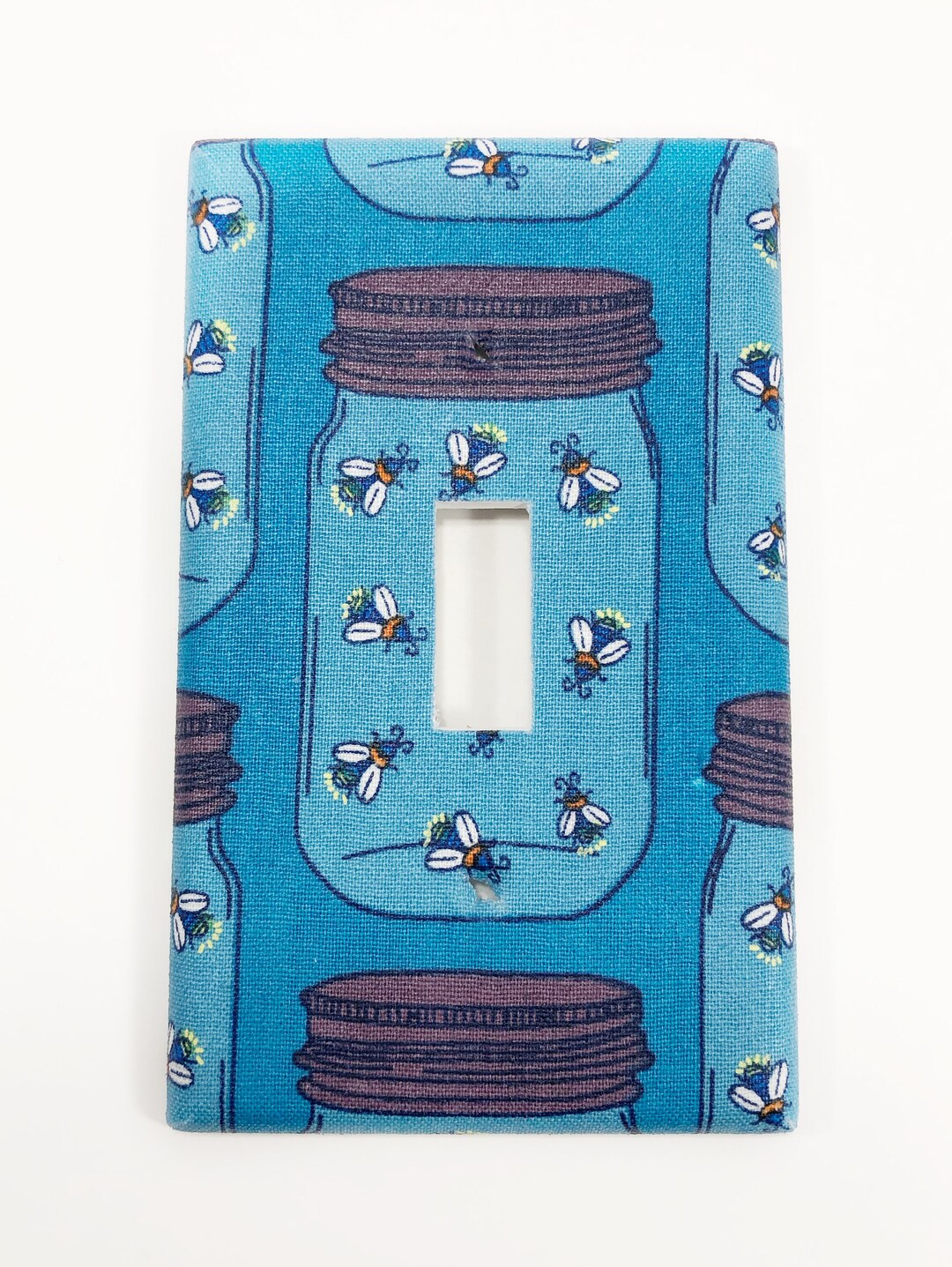 Fireflies Fabric Light Switch Cover: Nursery Decor - Etsy