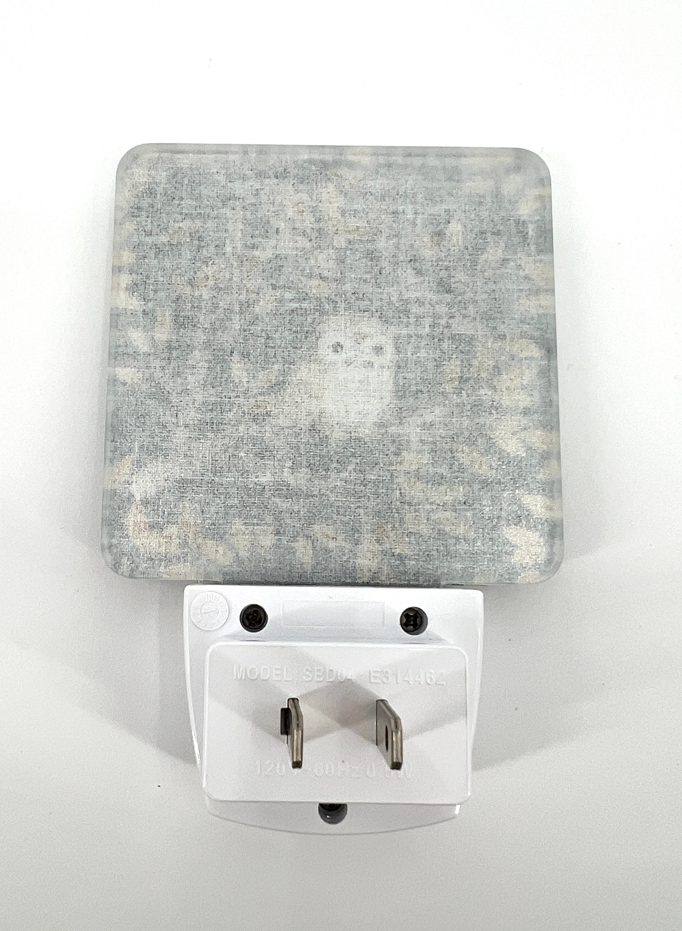 Little Owl Plug-in Night Light: Fabric Shade, Auto Sensor LED - Etsy