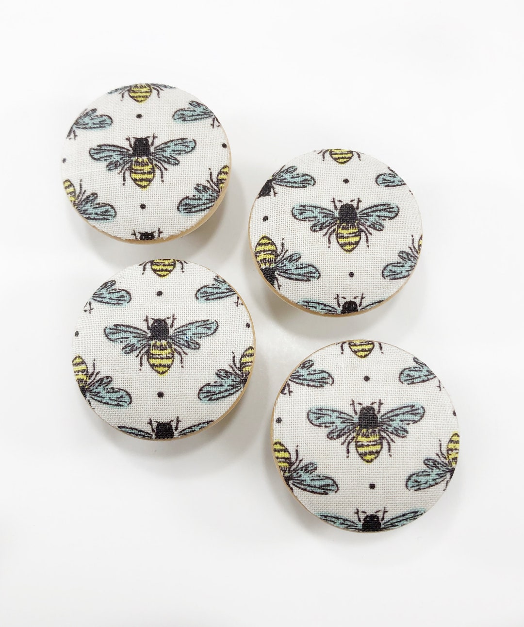 Honey Bee Wooden Drawer Knob Pulls - Set of 4 - Etsy