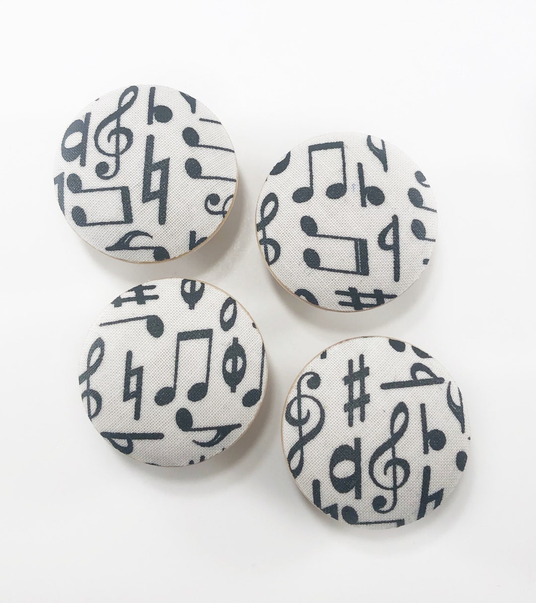 Music Notes Wooden Drawer Knob Pulls - Set of 4 - Etsy