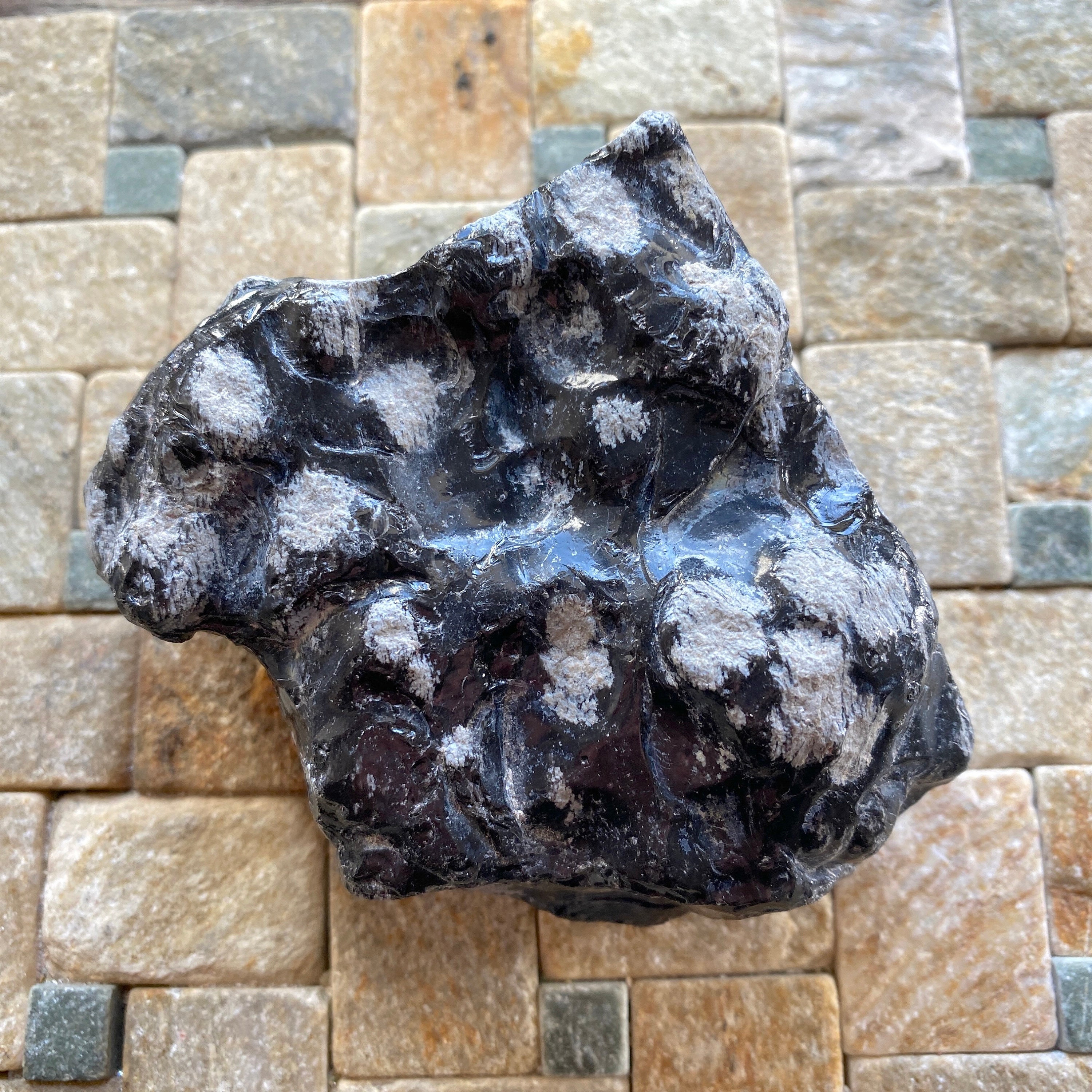 Home & Living Home Décor Utah SNOWFLAKE OBSIDIAN FROM Black Spring 270g ...