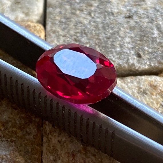 RUBY CORUNDUM STUNNING Laboratory Grown Specimen 6.12ct MF1367 - Etsy