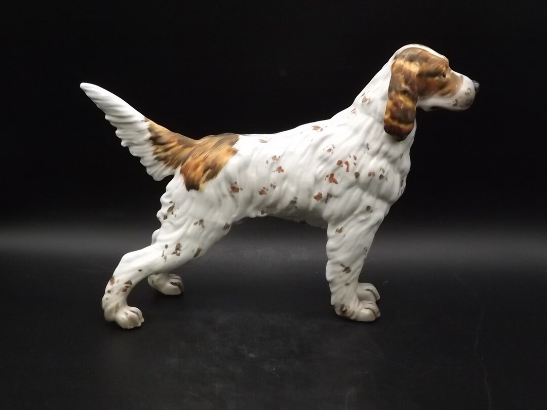 Vintage C. Martinu English Setter Figurine: 1970s Spanish Decor - Etsy