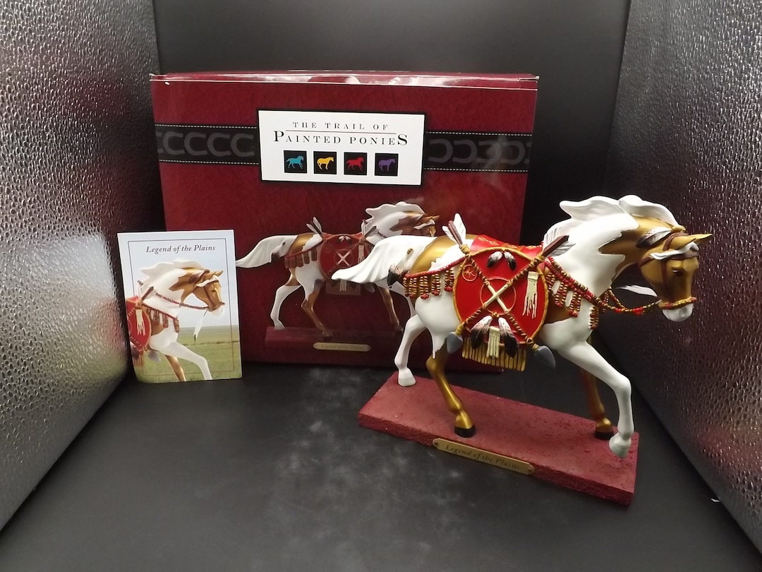 Vintage Trail of Painted Ponies "legend of the Plains" Horse Figurine ...