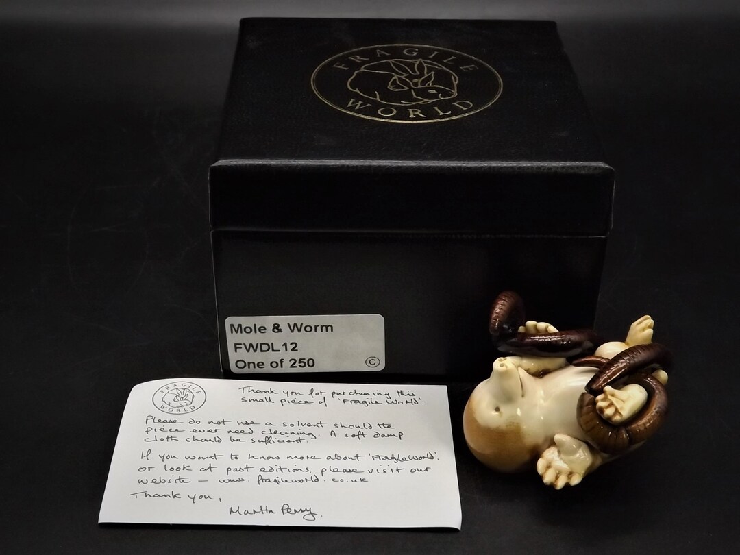 Fragile World mole and Worm Figurine by Martin Perry Studios. Limited ...