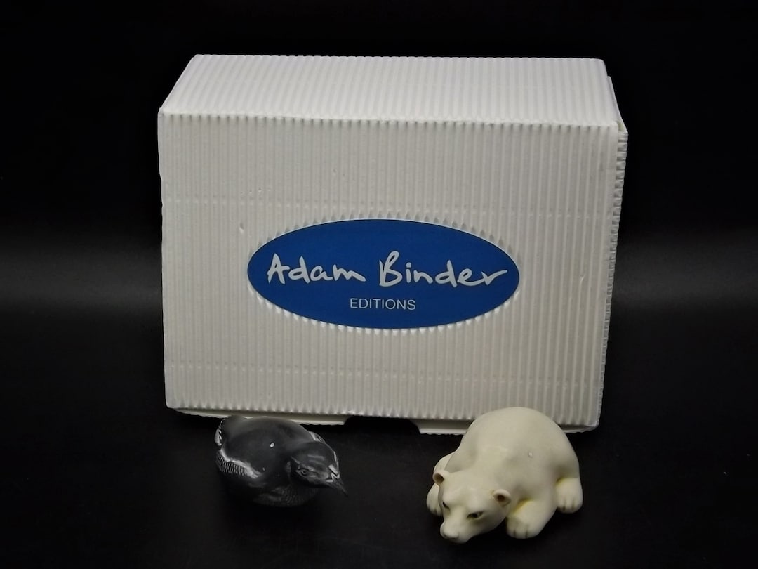 Adam Binder Editions Palm Charm: Polar Bear and Penguin Set - Etsy