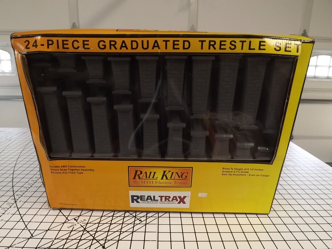MTH Rail King 24 Piece Graduated Trestle Set in Original Box. - Etsy