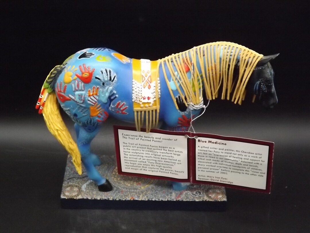 Vintage Trail of Painted Ponies "blue Medicine" Collectible Horse ...