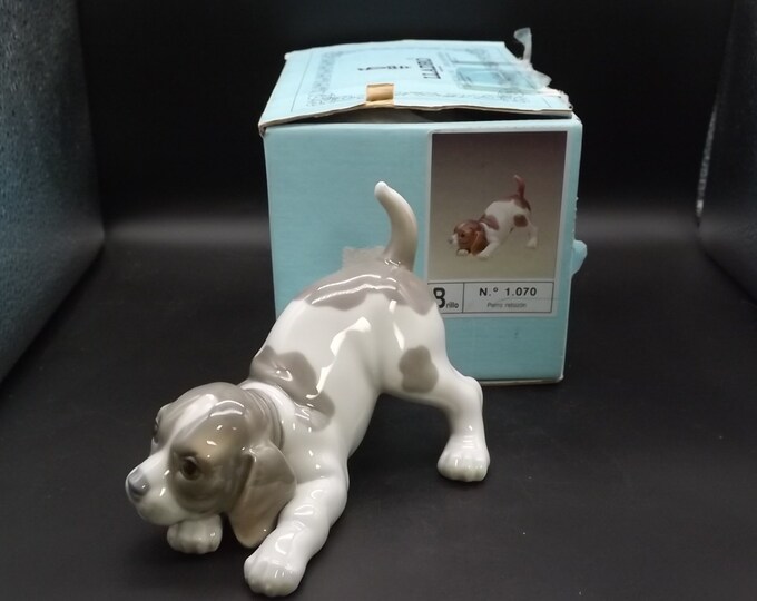 Vintage Lladro "beagle Puppy" #1070 With Original Box. Completely ...