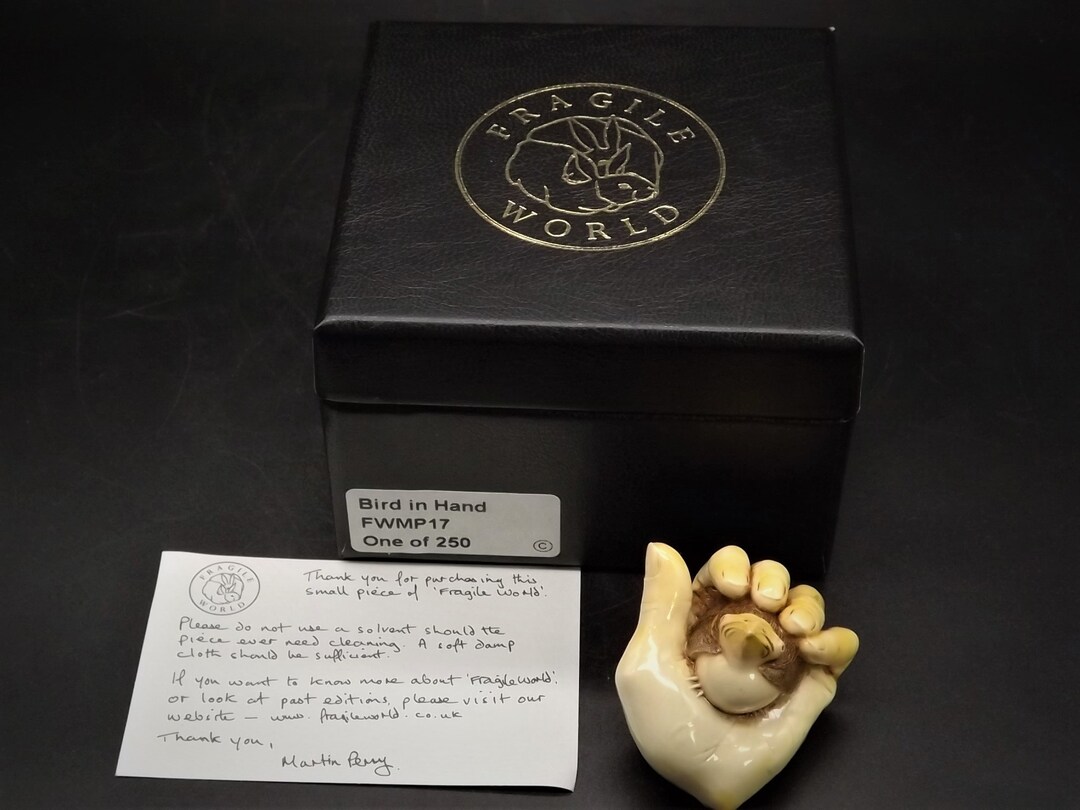 Fragile World "bird in Hand" Figurine by Martin Perry Studios. Limited ...