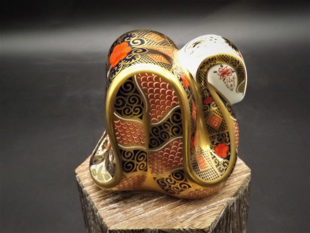 Vintage 2001 Royal Crown Derby Imari Snake Figurine. Excellent ...