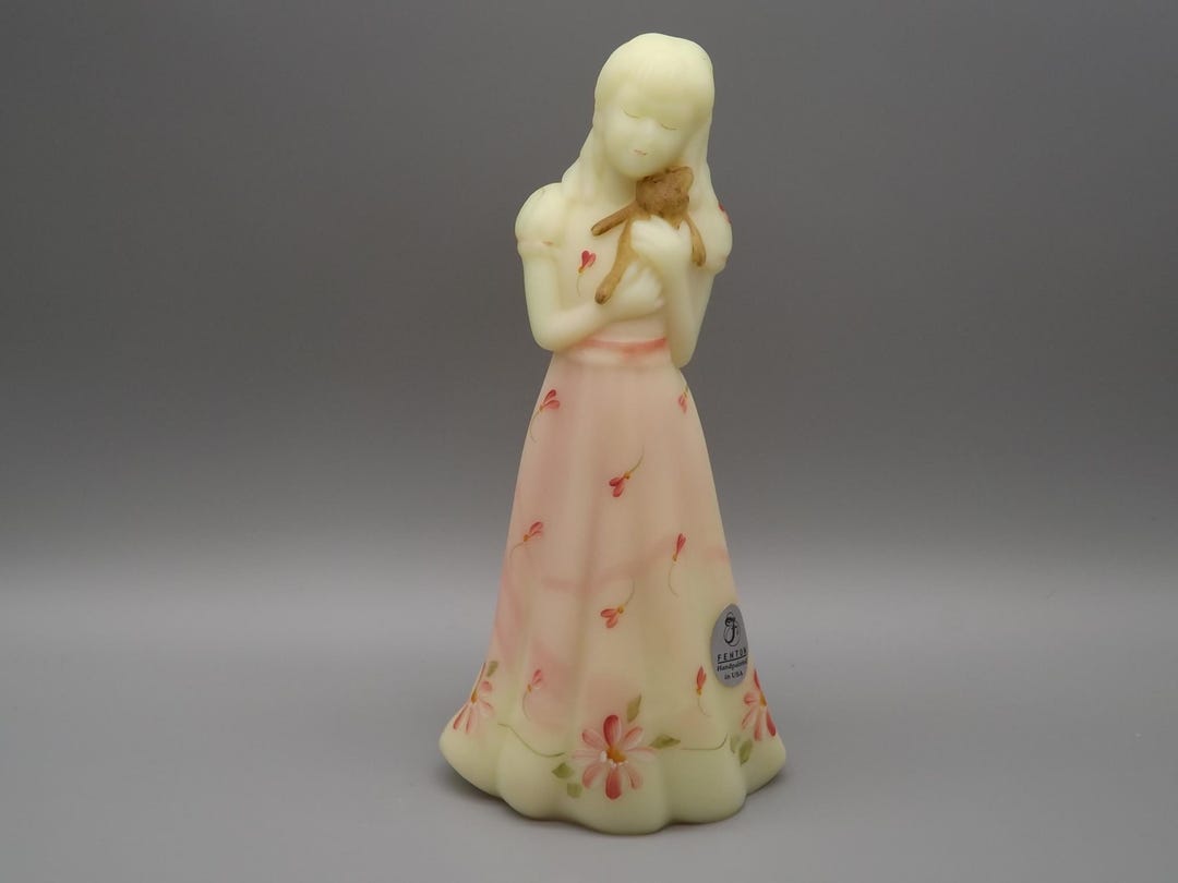Vintage Fenton Little Sister Roselene Figure. Hand Painted and Signed ...
