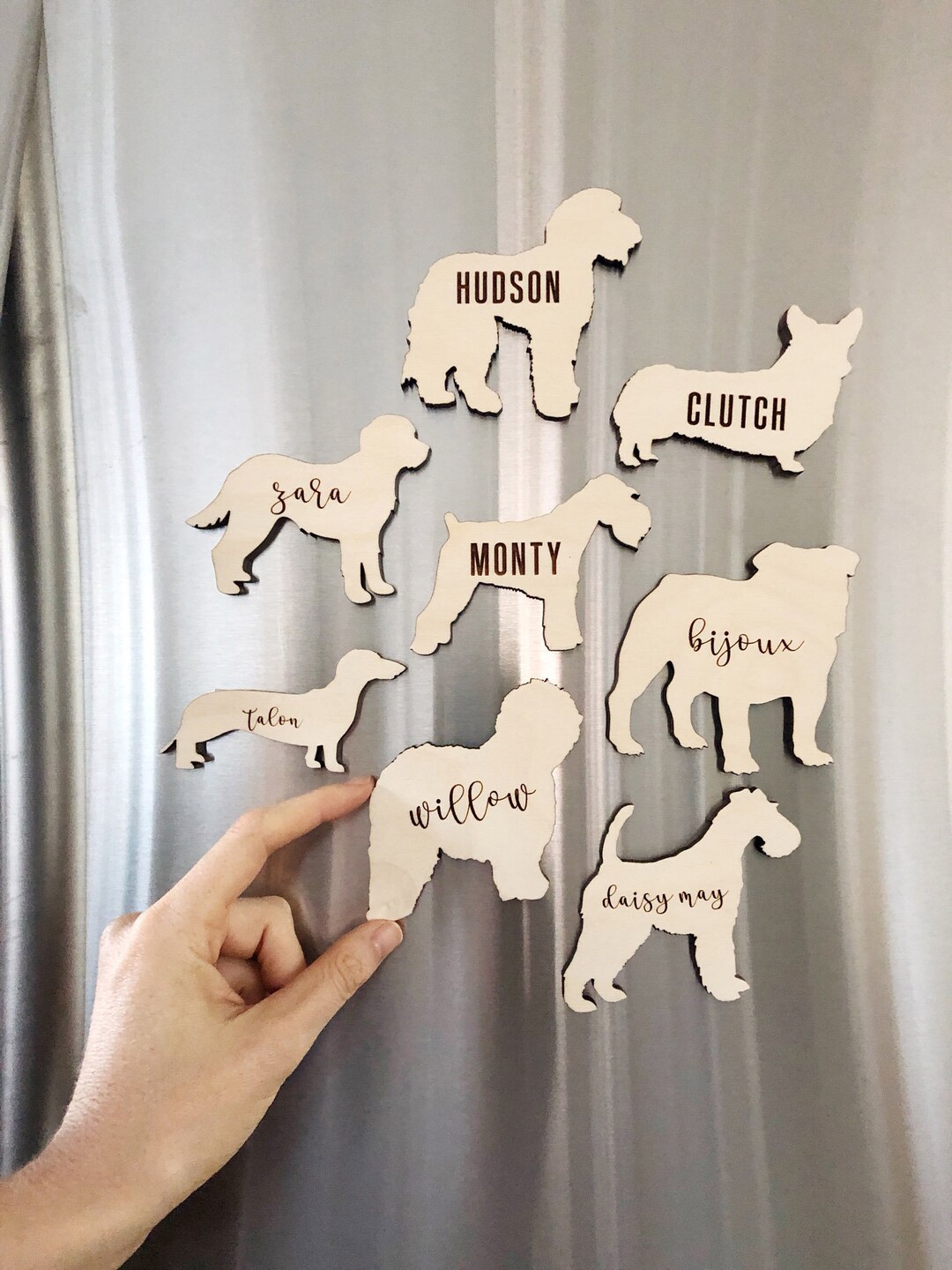 Personalized Dog Magnet With Name, Dog Magnet, Custom Pet Magnet, Pet ...