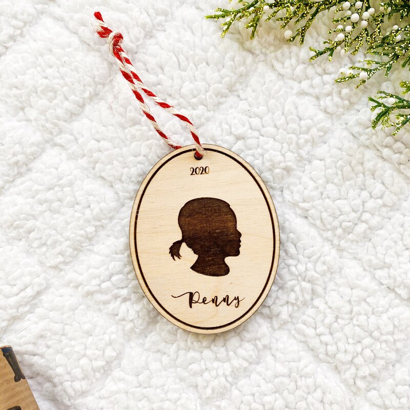 Silhouette Ornament - Etsy