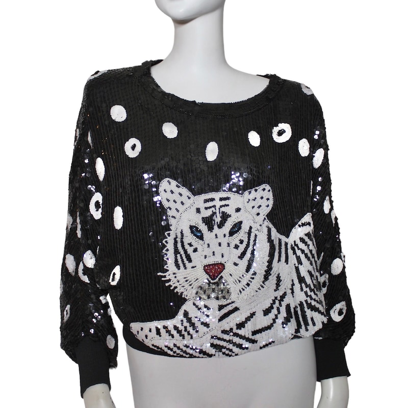 Sequin Tiger Shirt - Etsy