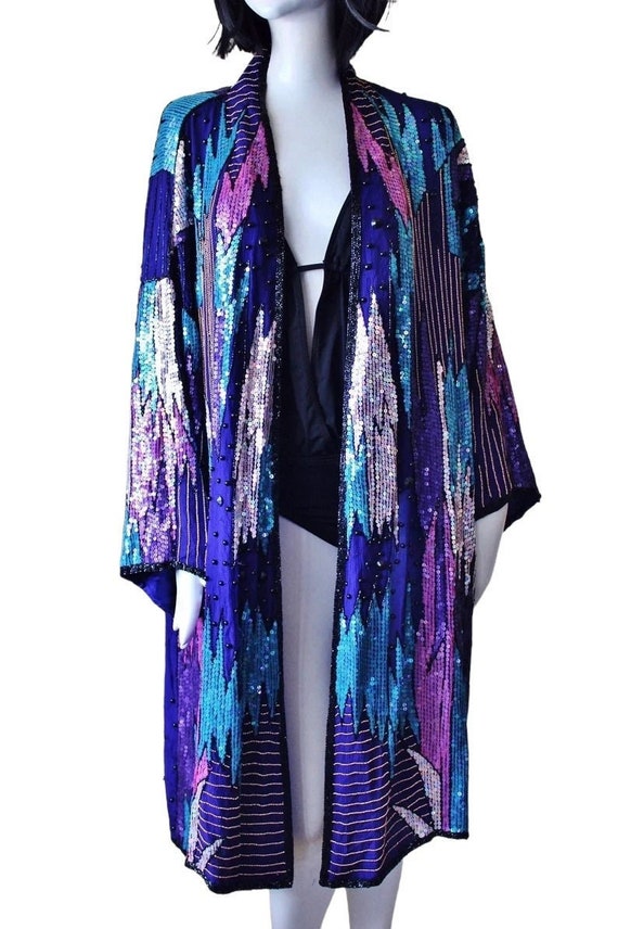 80s duster robe jacket - Gem