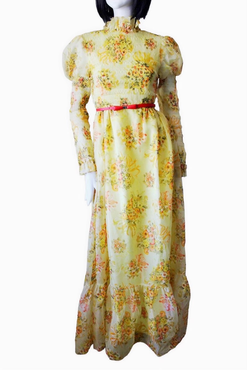 Regencycore Prairie Dress Victorian Vintage Floral Design. - Etsy